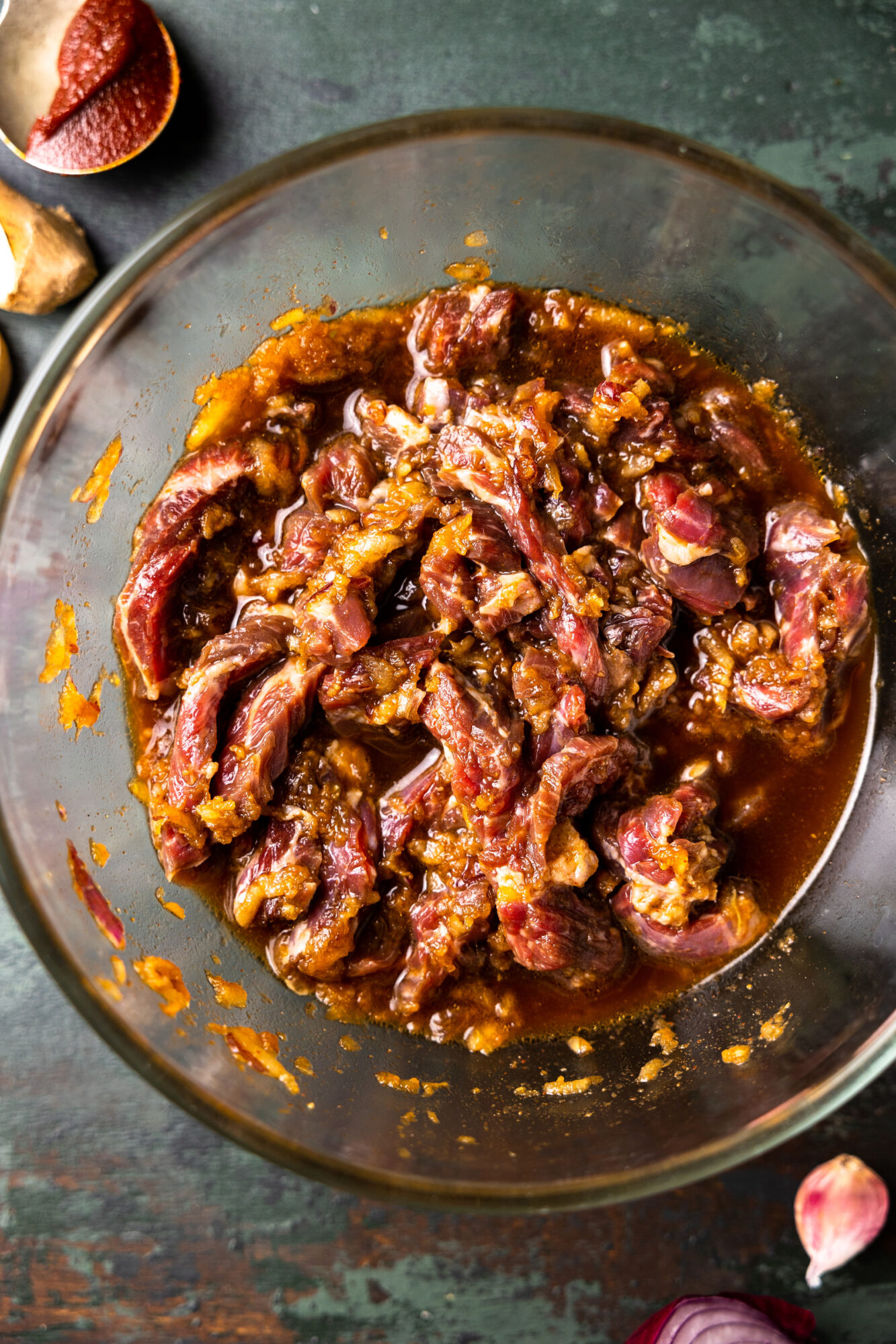 Korean Bulgogi Steak Bowl with Sweet & Spicy Red Pepper Aioli : Strauss ...